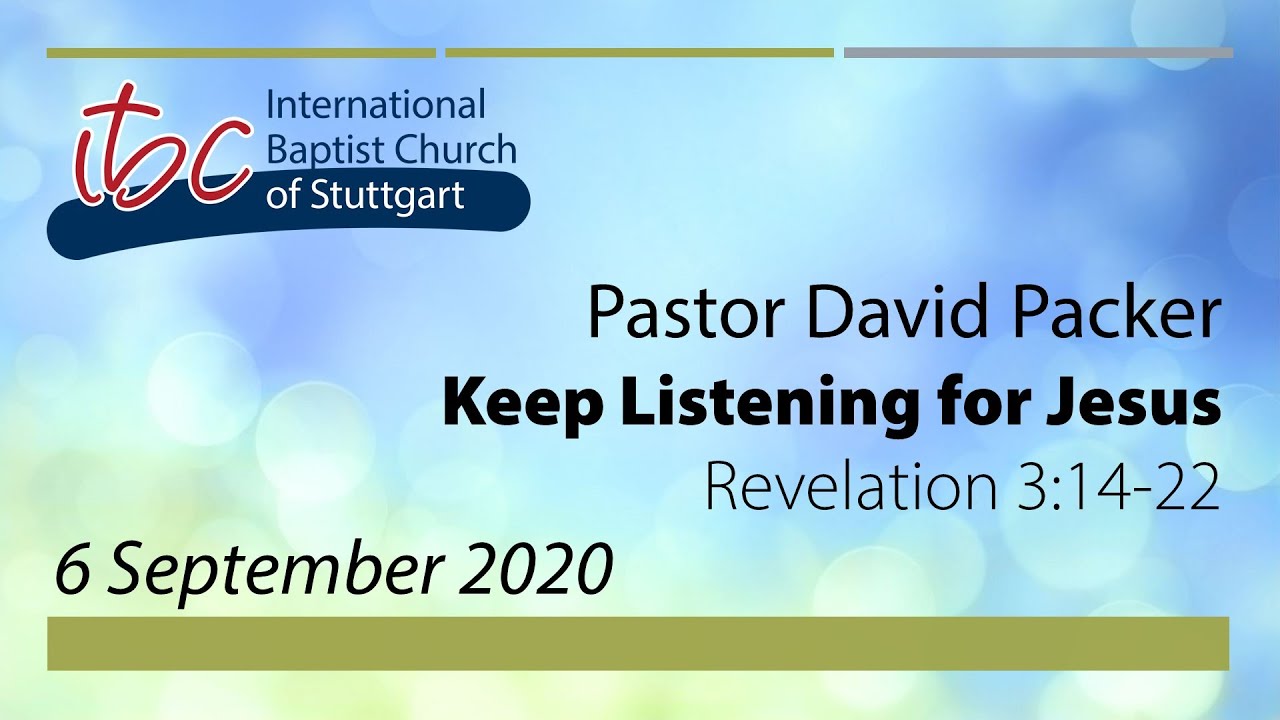 Being the Church in Today's World - Part 7/7 - Keep Listening for Jesus ...